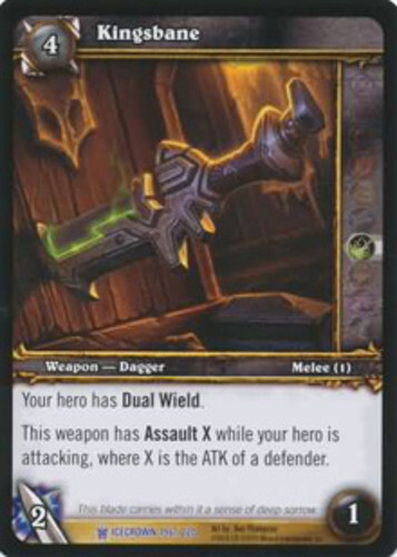 1x Kingsbane - Rare Near Mint Icecrown | eBay