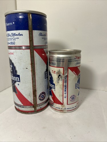 Vintage Pull Tab Beer Can; Pabst Blue Ribbon, 16 & 7 Oz | eBay