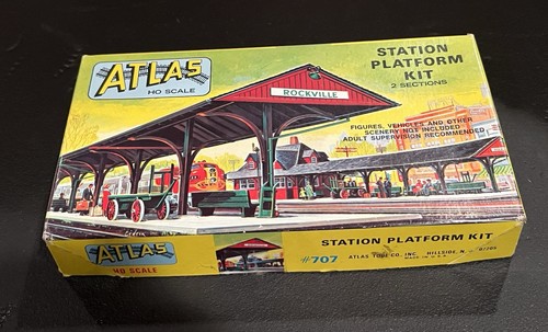HO Scale Atlas Station Platform Kit, #707 NOS In Box With Instructions ...