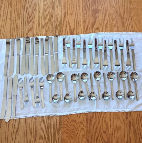48 PCs Pier 1 Imports Japan Metro Modern Stainless Steel Flatware | eBay
