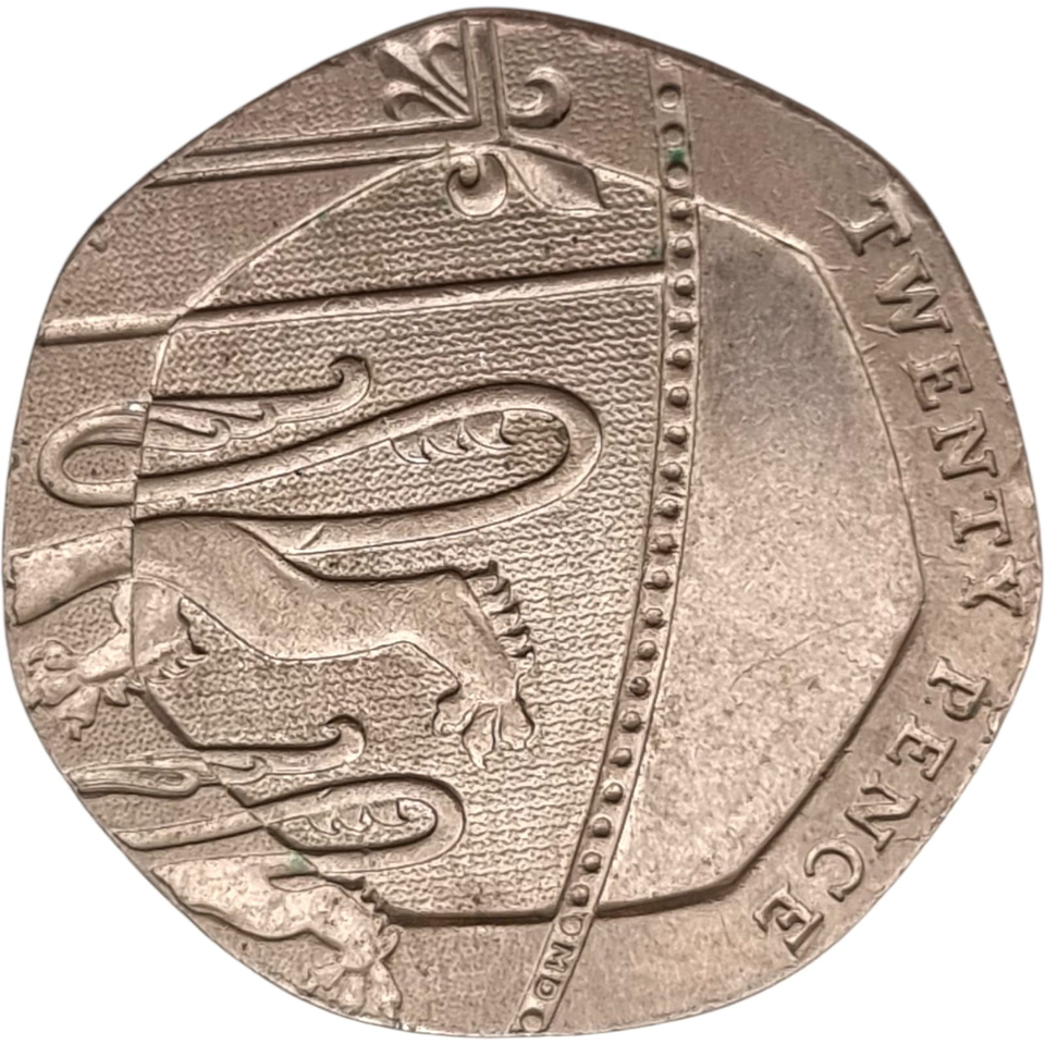 2008 Royal Mint Mule Coin Undated 20p Pence Error Coin Circulated ...