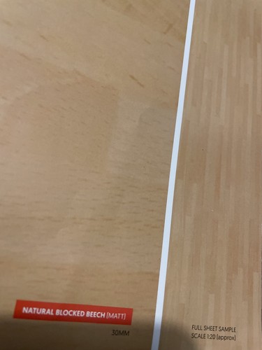 Natural Blocked Oak Wood Effect Kitchen Worktop 3000x600x30 | eBay UK