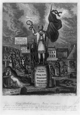 8" x 10" Photo 1820 King Alcohol and his Prime Minister King Alcohol ...