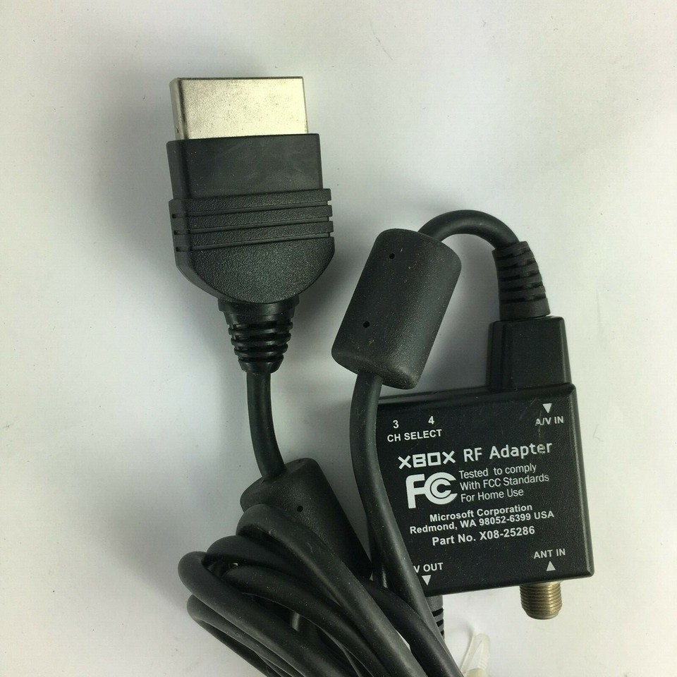 Genuine Xbox RF Adapter Part No. X08-25286 Tested to Comply with FCC ...