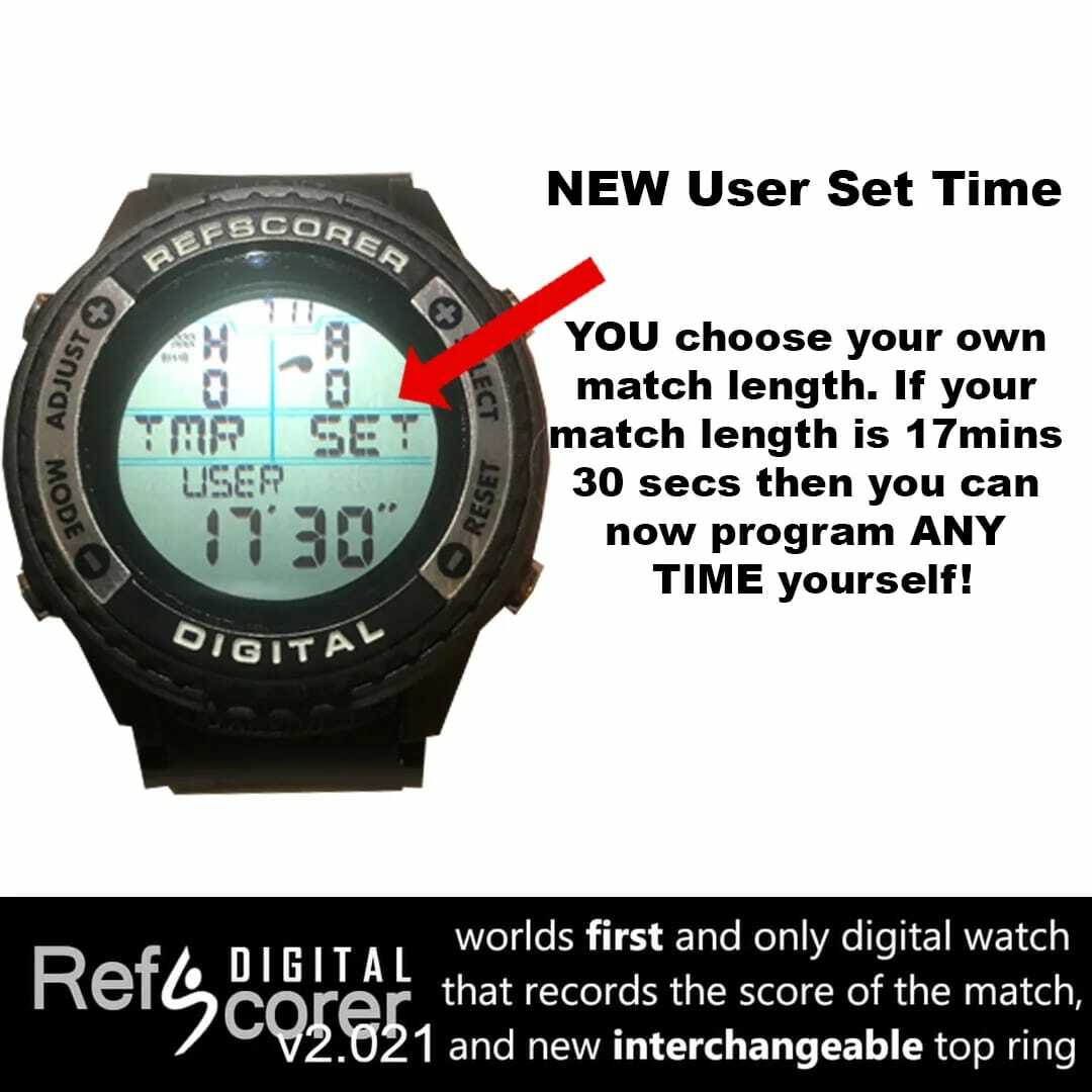 RefStuff RefScorer Digital Football Referee Watch - Record The Score of ...
