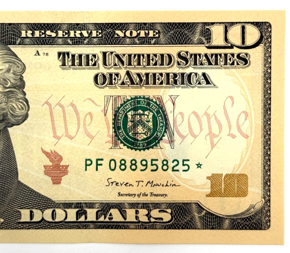 NEW $10 STAR NOTE Uncirculated TEN Dollar Bill Series 2017A ONE STAR ...