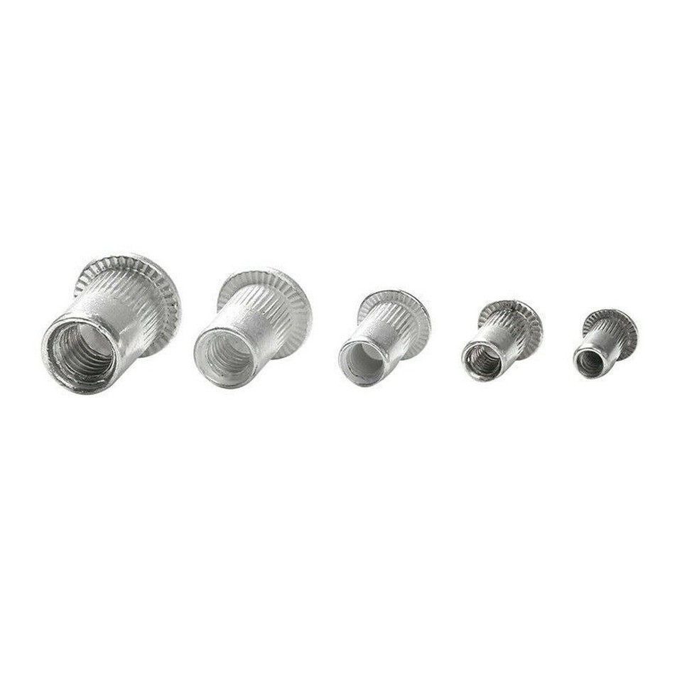 150pcs Aluminum Rivet Nut Kit Metric Rivnuts Nutsert Assorted M3 M4 M5 ...