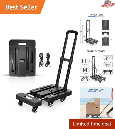 Professional Heavy Duty Hand Truck with Elastic Ropes - Easy Moving ...