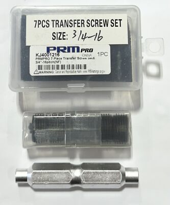 PRM Pro 7 Piece Transfer Screw Set 3/4"-16 Pitch (NF) | eBay