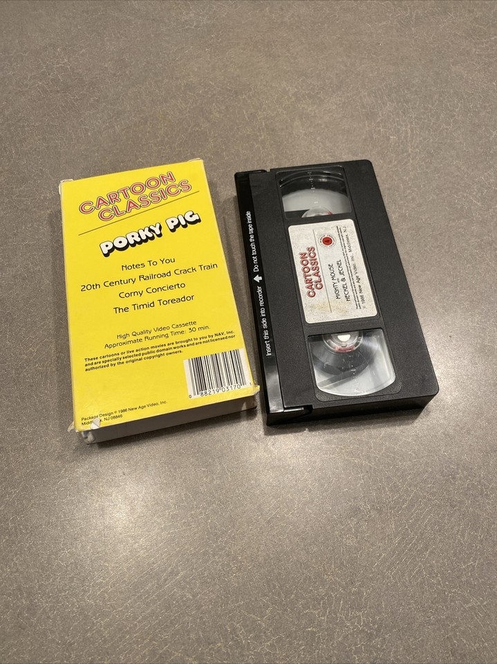 Cartoon Classics Porky Pig VHS Rare Animation OOP | eBay