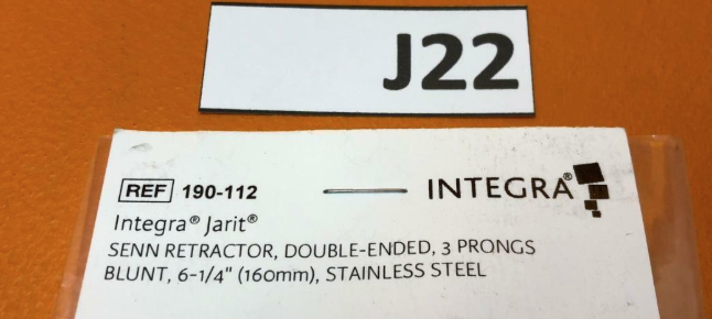 Integra Jarit 190-112 Senn Retractor, Double-Ended, 3 Prongs, Blunt, 6 ...