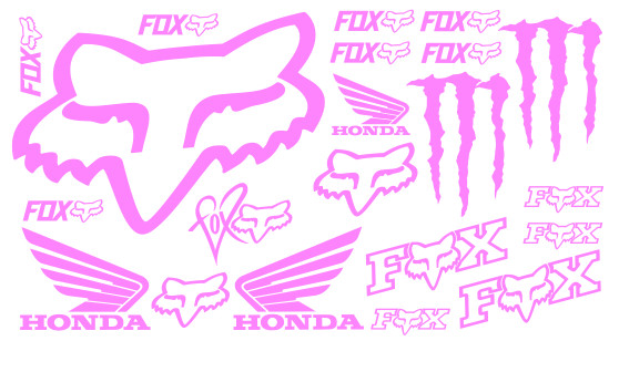 Pink Fox Racing Decals