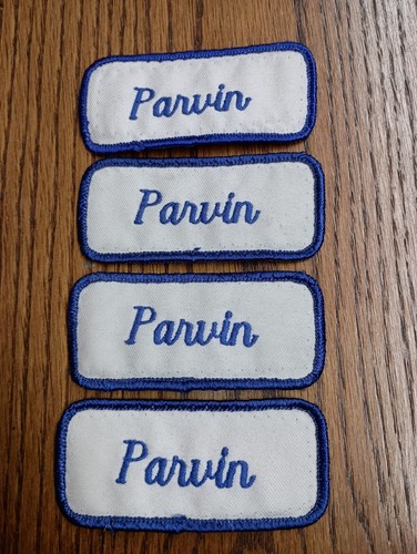 Parvin Name Tag Vintage Patches (Lot of 4) | eBay