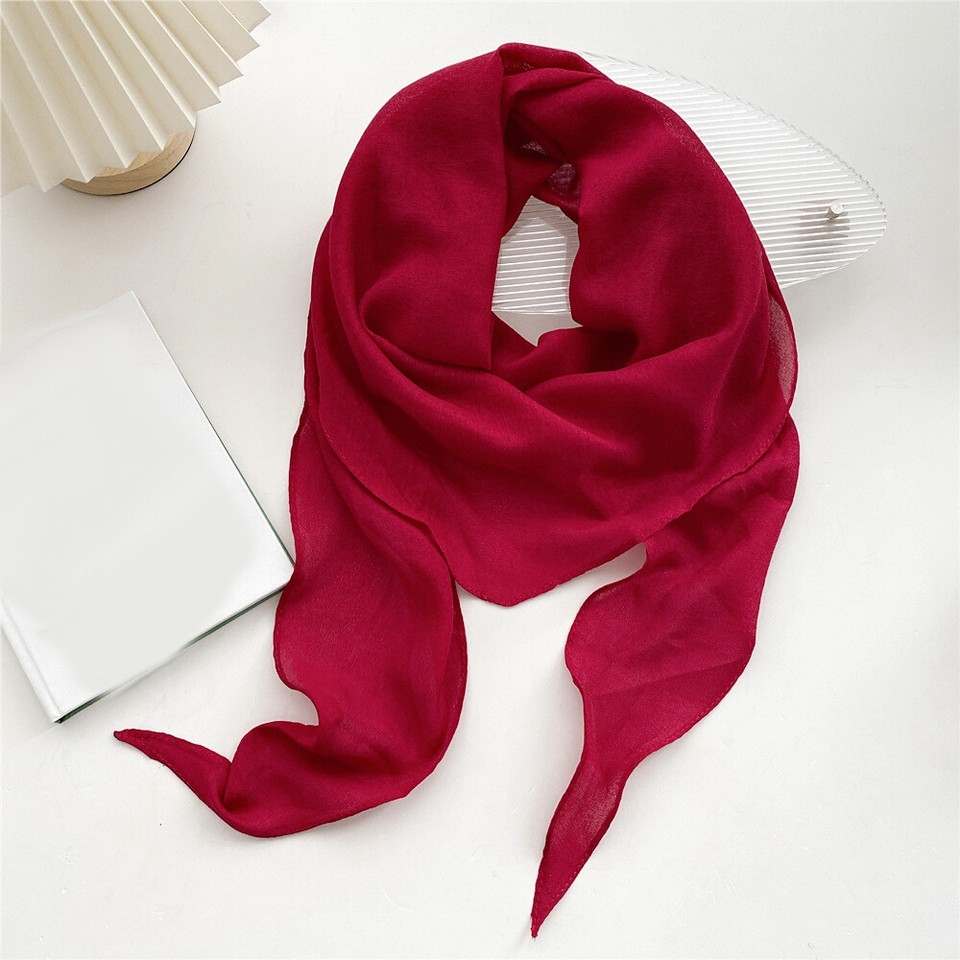 50*175cm Solid Color Scarf Women's Neck Scarf Fashion Shawls Wraps Soft ...