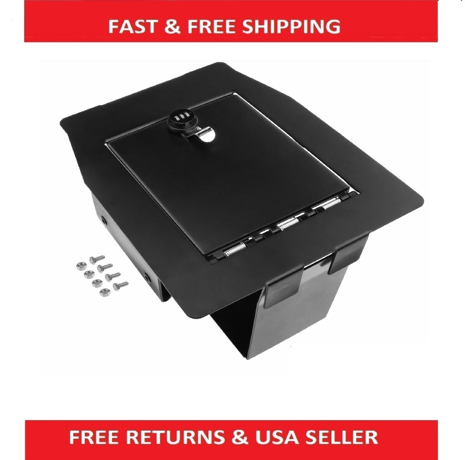 Center Console Vault Safe Box for Ford F-150 2015-2020 Expedition F-250 ...