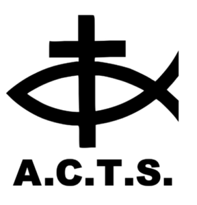 ACTS permanent vinyl decal spiritual inspirational cross Jesus smaller ...