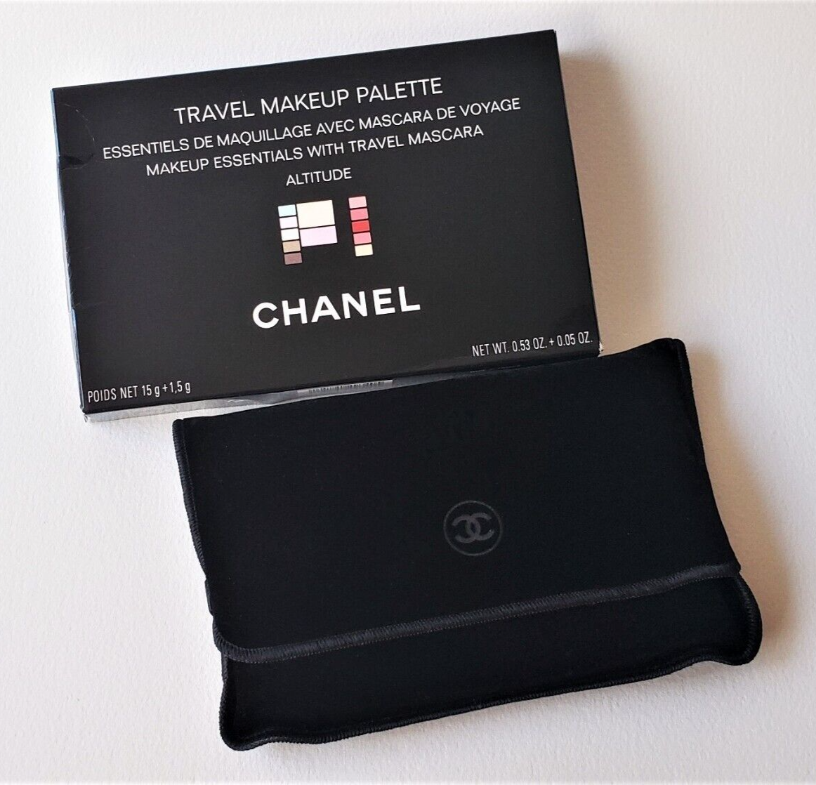 CHANEL Travel Makeup Palette Altitude - Essentials With 4 Brushes Blush ...