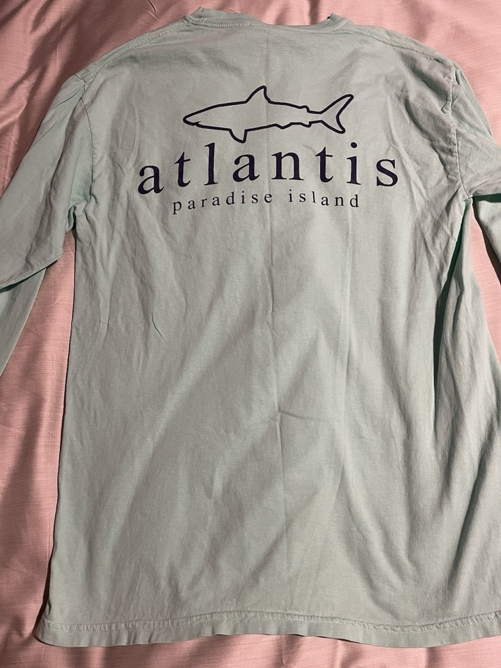 Men’s Atlantis Green Long Sleeve Tshirt | eBay UK