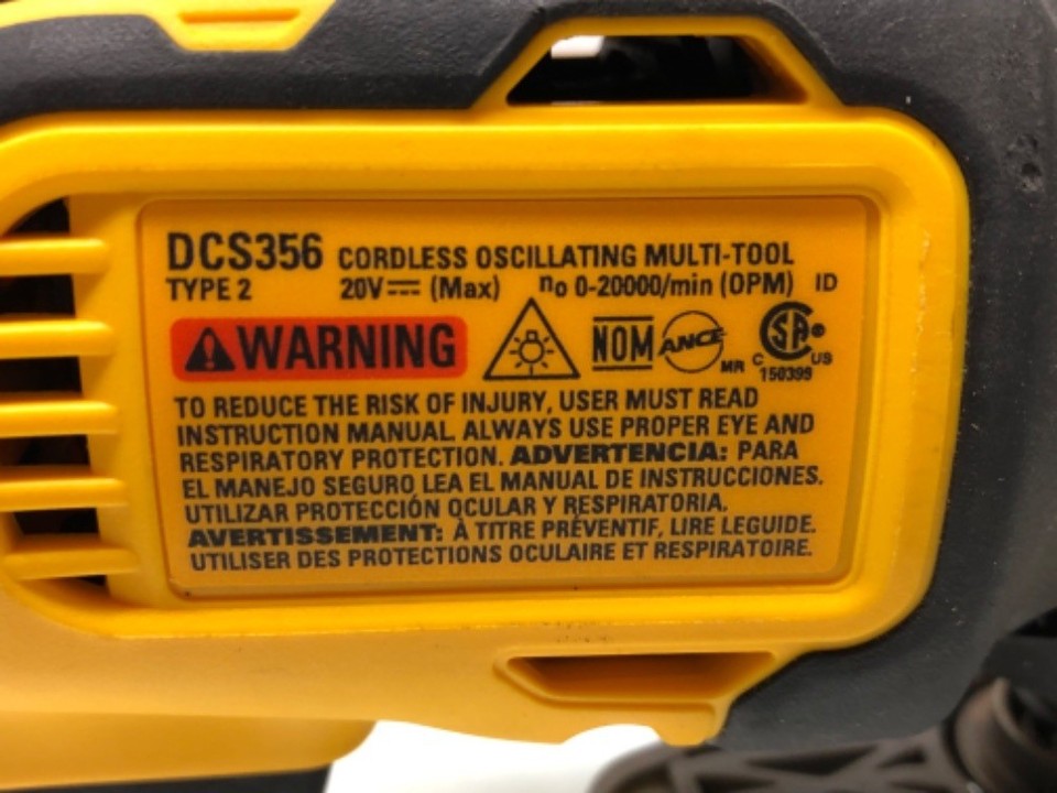 Dewalt 20V XR Brushless Oscillating Multi-Tool Bundle Kit DCS356 | eBay