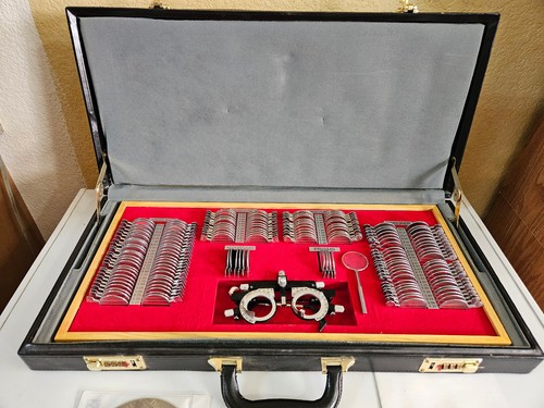 ACCU-SEG CE Trial Lens Set Optometry 120 + Pcs Accessories Leather Case ...