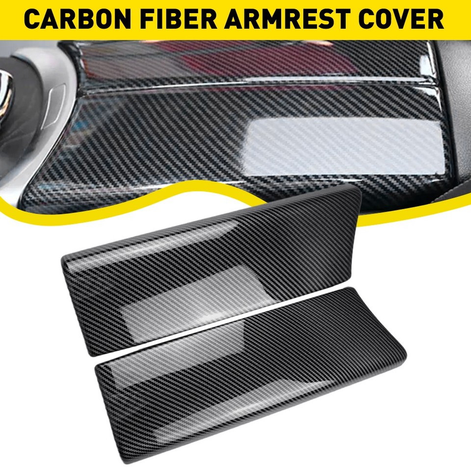 Fit Mercedes Benz W205 X253 W213 Carbon Fiber Center Armrest Storage ...