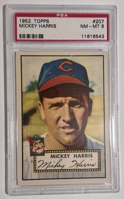 1952 Topps Mickey Harris #207 PSA 8 | eBay