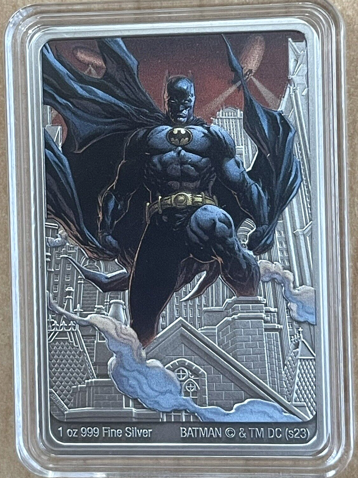 2023 Niue BATMAN 1 oz .999 Silver DC Comics Batman Day NEW Mintage 999 ...