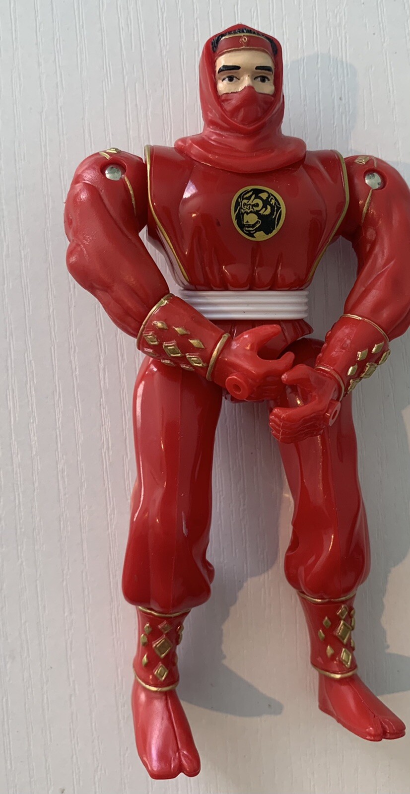 MMPR Power Rangers Ninja Rangers Red Ninja Action Figure 1995 Bandai ...
