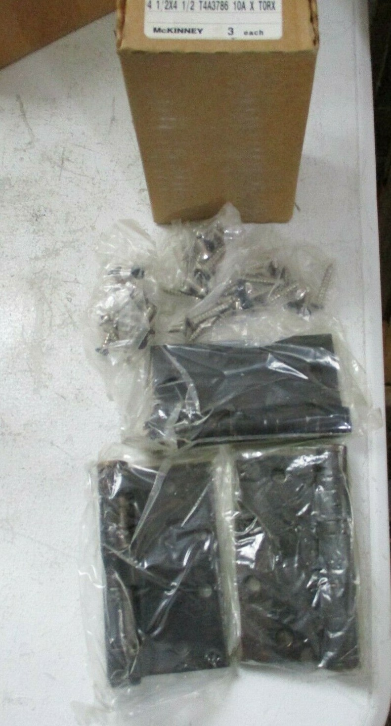 LOT OF 3 NEW McKINNEY T4A3786 10A DARK BRONZE X TORX HINGES 4 1/2 X 4 1 ...