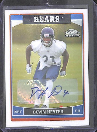 2006 Topps Chrome Rookie Autograph #252 Devin Hester | eBay