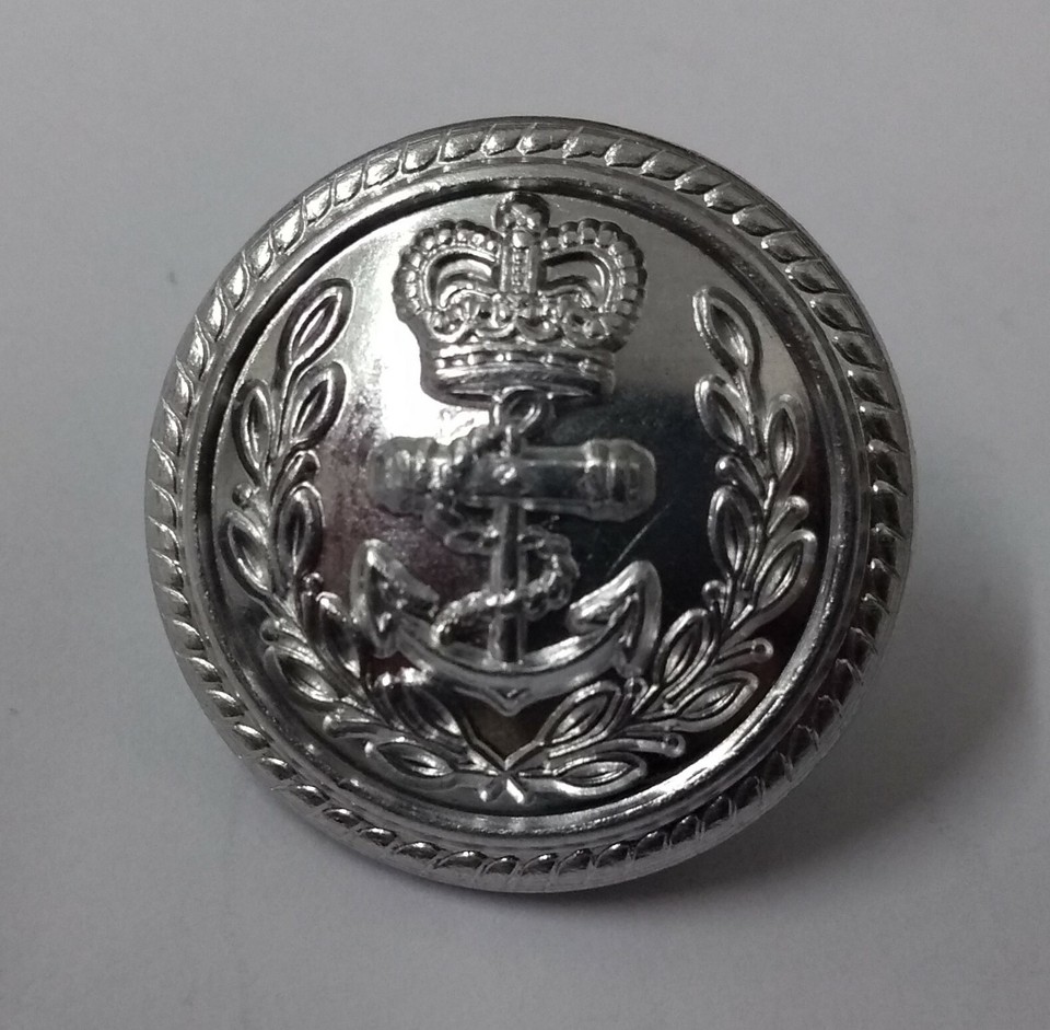 Genuine British Royal Navy Officers Flag Dress Buttons RN Insignia x2 ...
