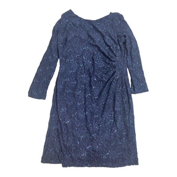 Lauren Ralph Lauren blue sequence Dress size 16 W - Gem