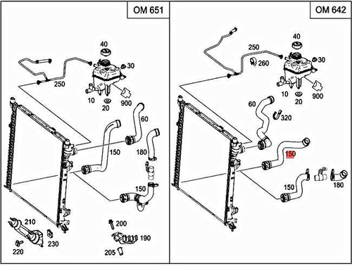 Genuine MERCEDES W166 GLE W166 M-CLASS Coolant hose 1665004775 | eBay