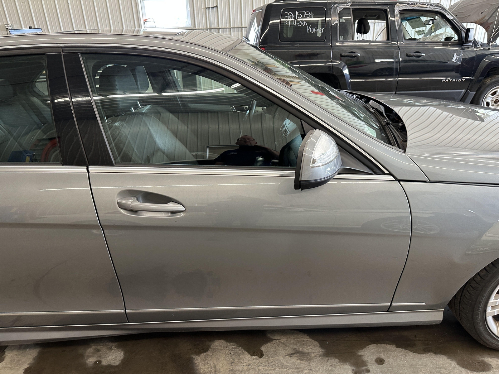08-14 MERCEDES C300 PASSENGER RIGHT FRONT DOOR ASSY PALLADIUM SILVER ...