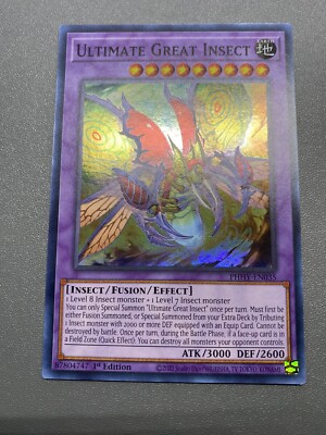 Yu-Gi-Oh! Ultimate Great Insect Super Rare 1st Edition PHHY-EN035 LP | eBay