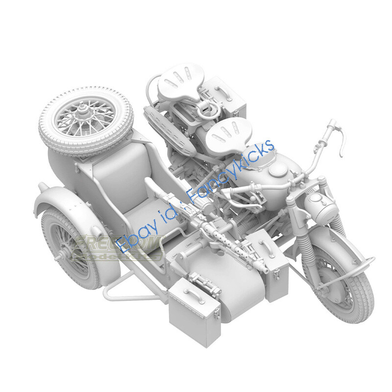 Freedom 16005 1/16 WWII German Military Motocycle R75 with Sidecar ...