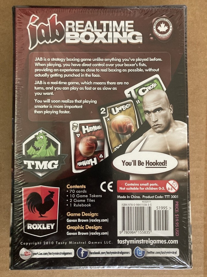 Jab Realtime Boxing board game, NEW SEALED In factory shrink, OoP | eBay