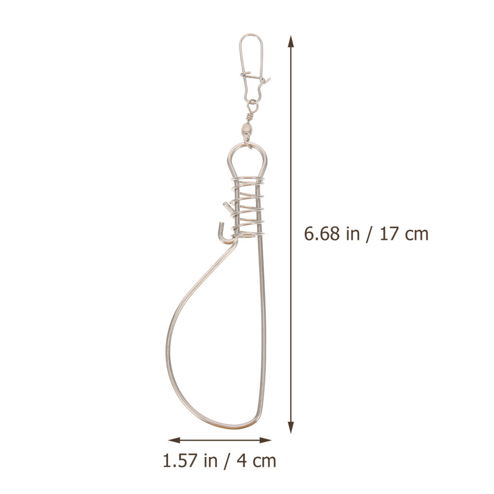 10Pcsfish basket stainless steel cable Buckle Chain Stringer Fishing ...