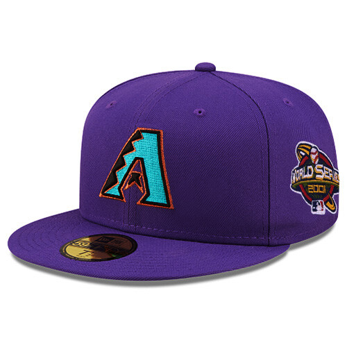 New Era Arizona Diamondbacks Purple Fitted Hat MLB 2001 World Series ...