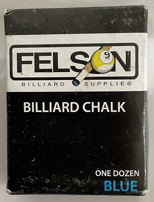 Felson Billiard Cue Chalk - One Dozen - Blue | eBay
