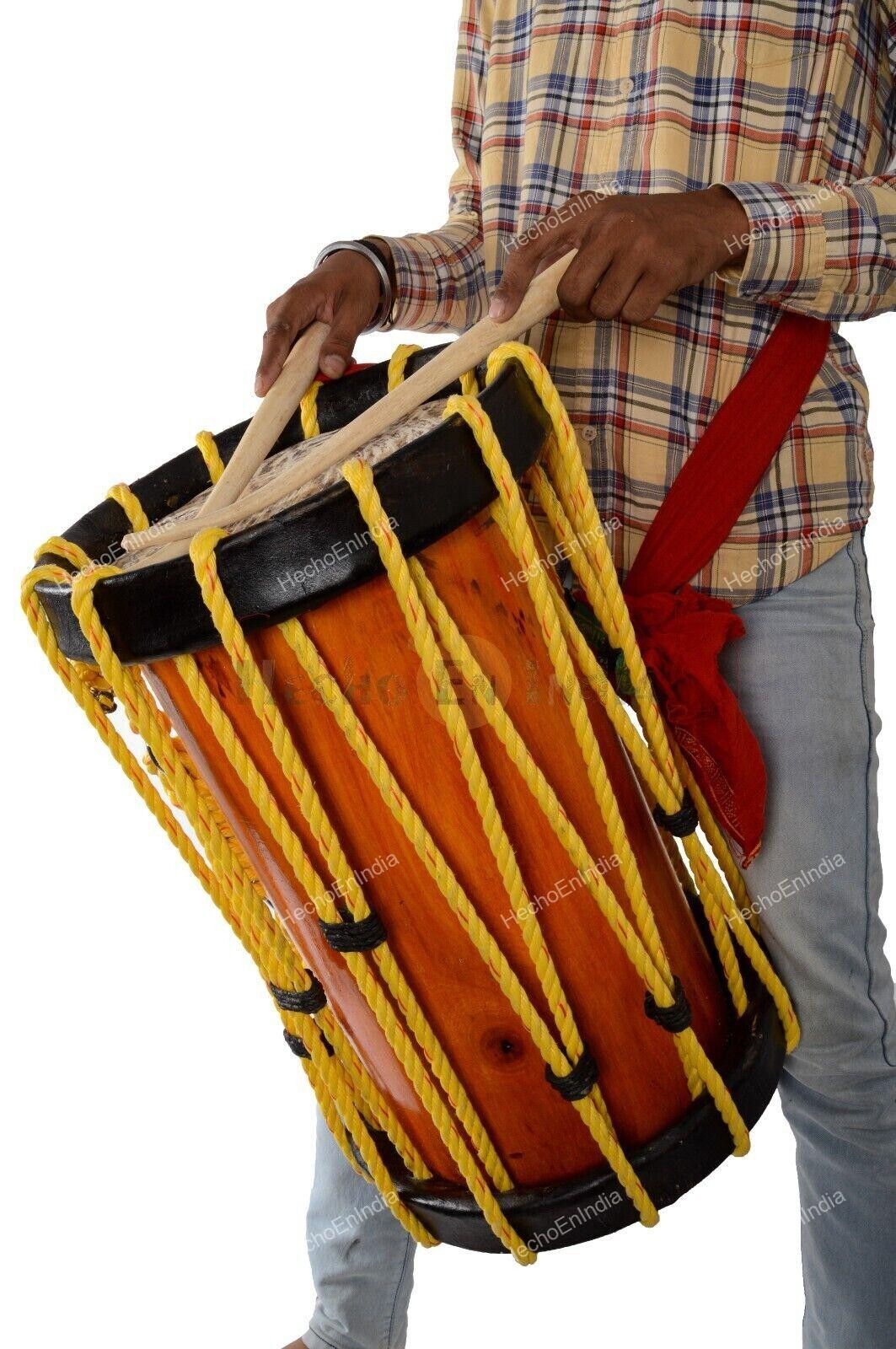 Kerala Musical Jack Fruit Wood Instrument Cylindrical Chenda Drum ...