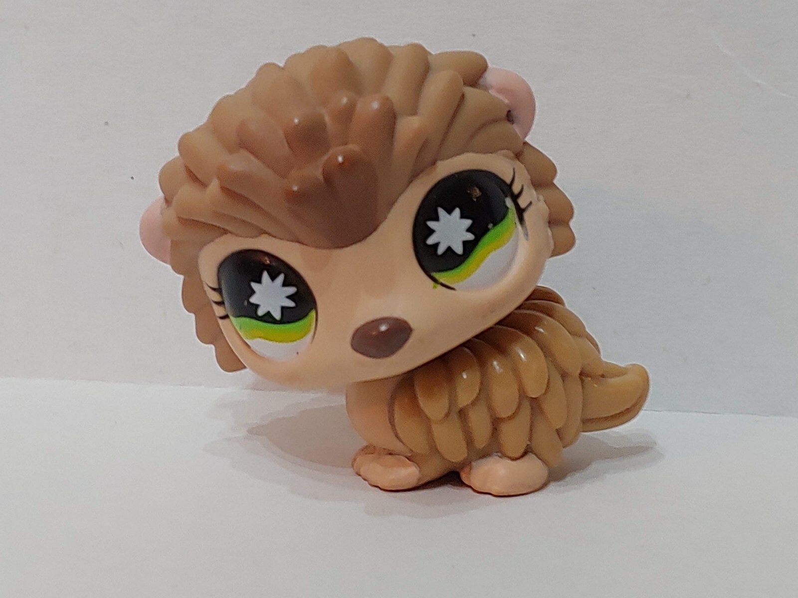 Littlest Pet Shop HEDGEHOG PORCUPINE MOCHA BROWN w GREEN EYES 861 | eBay