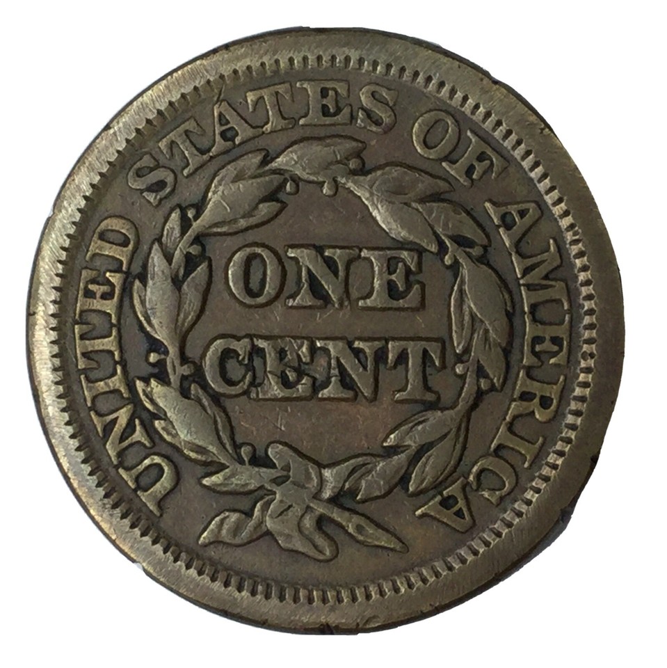 1848 1C Braided Hair Large Cent XF Uncertified # | eBay
