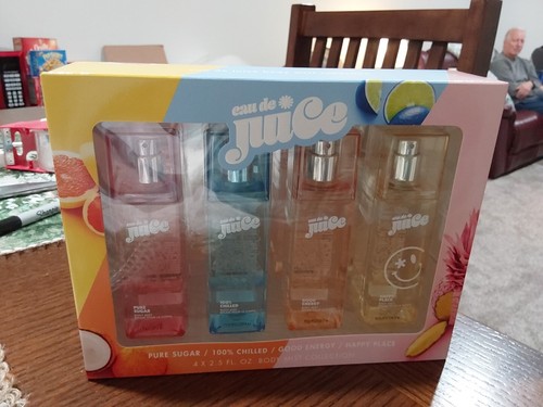 Eau De Juice Body Mist Collection 4-pack Gift Set NEW 4 SCENTS FREE ...