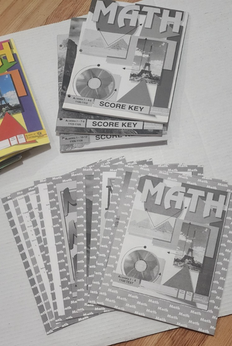 Accelerated Christian Education ALGEBRA 1 workbooks, test, score keys ...