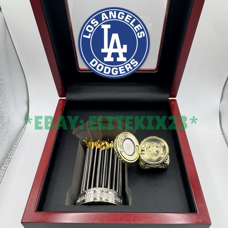 2024 LA Los Angeles Dodgers WS World Series CHAMPIONSHIP RING + TROPHY ...
