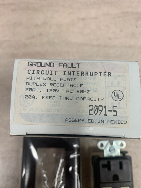 SLATER 20AMP 120 VAC 60HZ RECEPTACLES 2PK | eBay