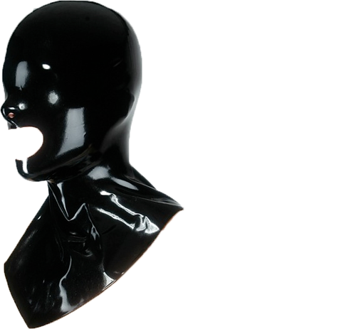 FETISH BONDAGE LATEX RUBBER BDSM MASK 1220 OPEN MOUTH FISTING PEGGING ...