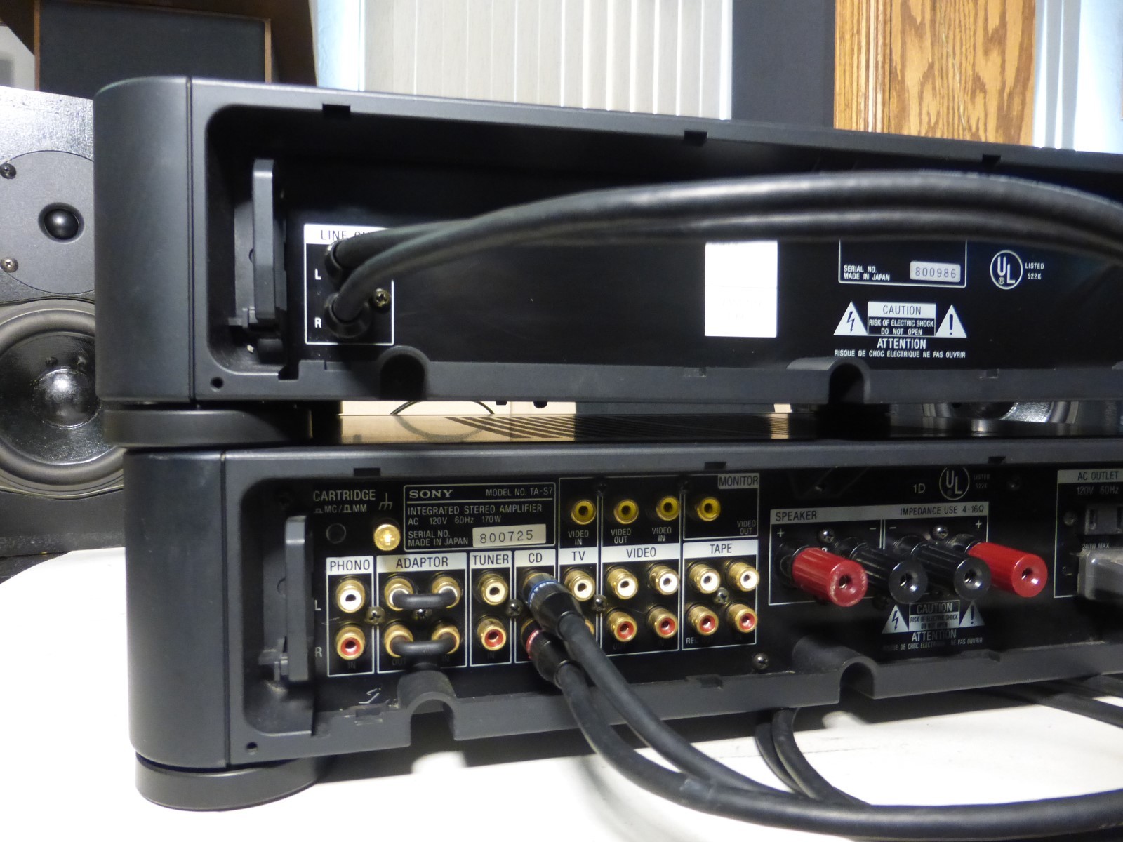 Sony TA-S7 Integrated Amplifier and CDP-S7 CD Player | Stereo L/R RCA ...