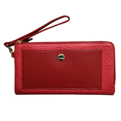 Lodis Italian Leather Wristlet Wallet RFID Red Convertible Clutch Bag ...
